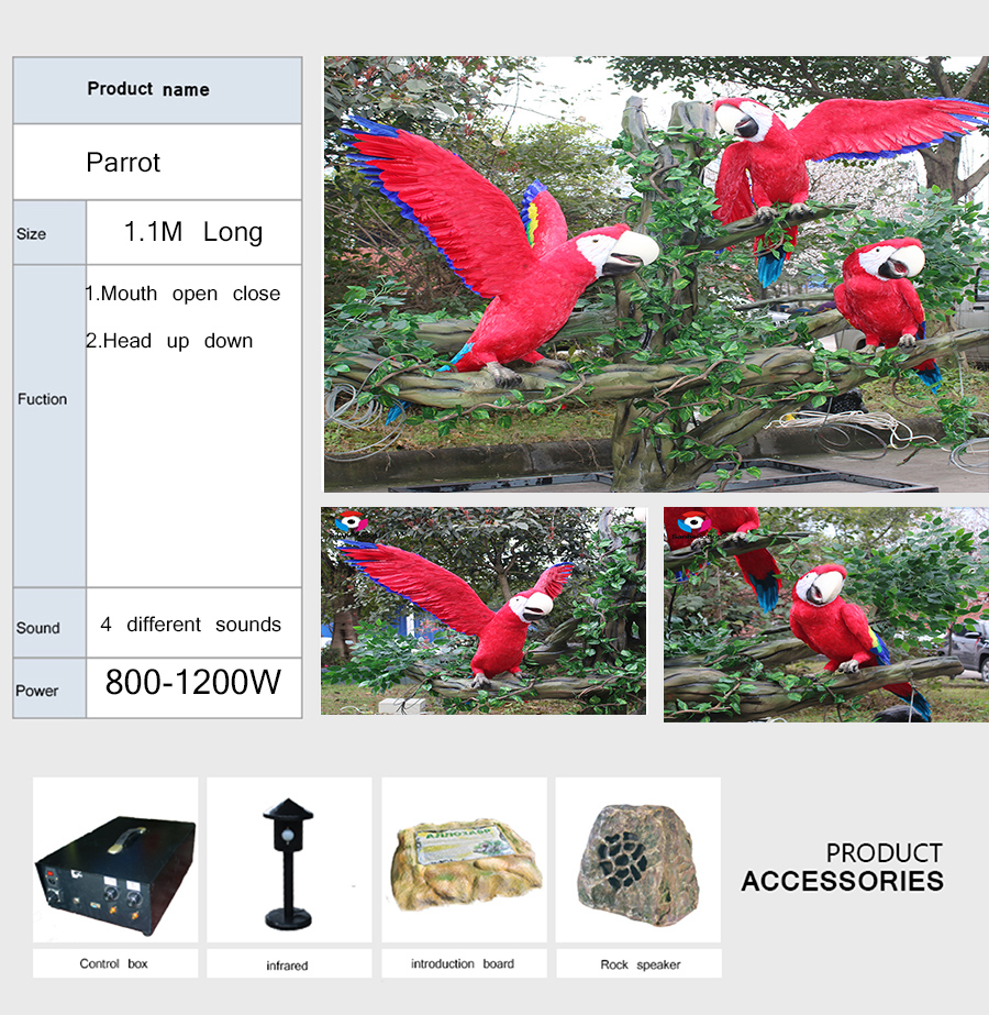 Wholesale Animal Theme Park Decoration Real Animal Model Animatronic ...