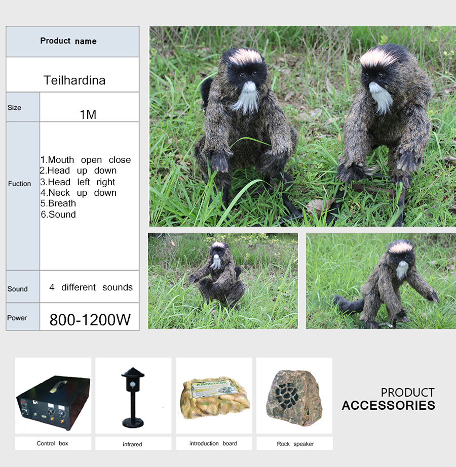 Wholesale Garden Decoration Life Size Vivid Monkey Statue Animatronic ...